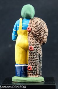 Santon Pêcheur au filet 9cm | Crèche de Noël