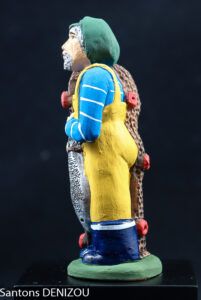 Santon Pêcheur au filet 9cm | Crèche de Noël